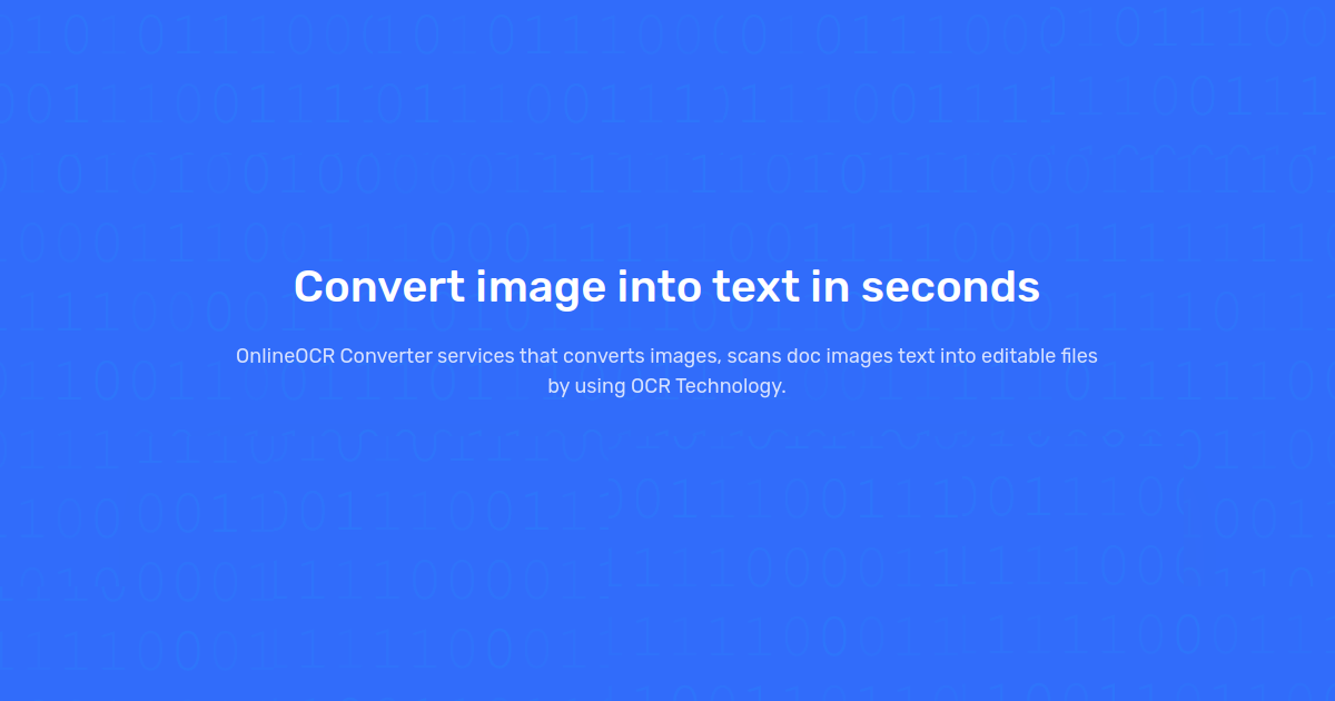 Free OCR Convert Image To Text Convertor Image To Word Convertor